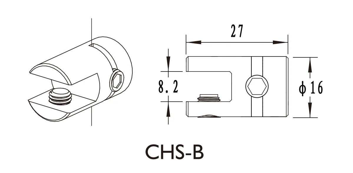 Brass Single Wire Panel Clamps Cable Display Systems Component B-chs-b ...