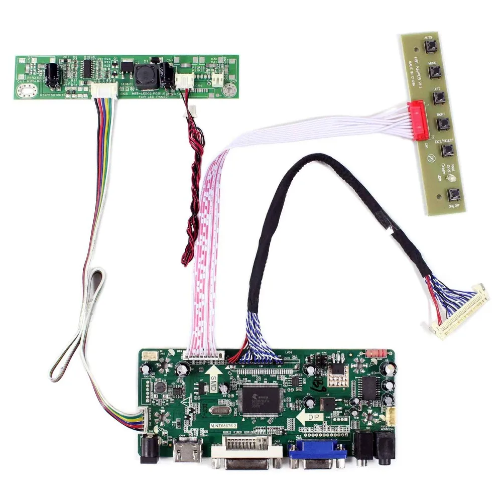 Tft Lcd Driver Board - DVI VGA Audio LCD Board M.NT68676