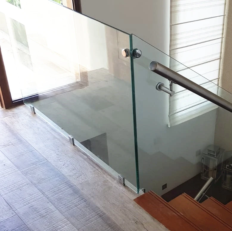 Stainless Steel Glass Balustrade Standoff Pins Clamp Railing