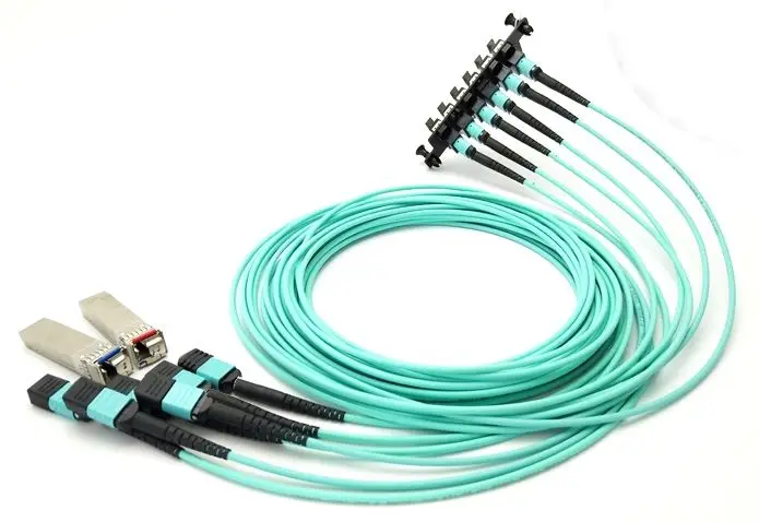 Mpo Mtp Push Pull Tabs Connector,12 Fibers,Multimode Om3,Om4 Single ...