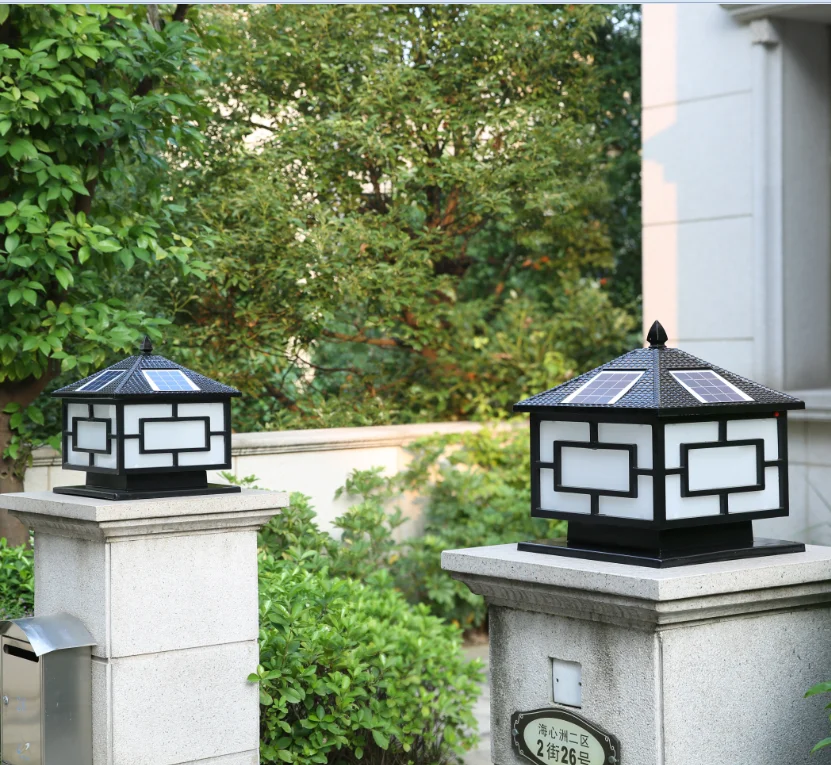 3w Fantastic Solar Column Cap Light For Courtyard Use Workingda Brand ...
