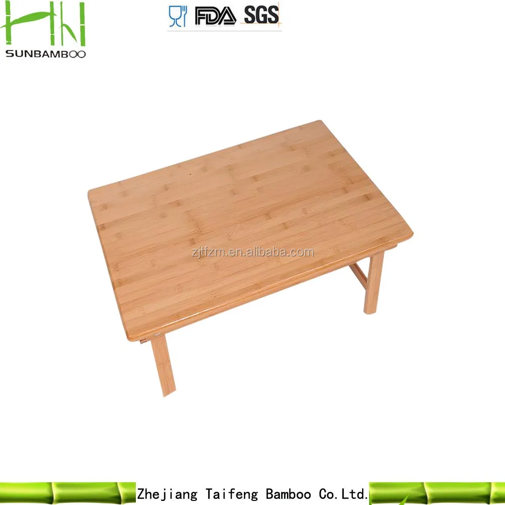 Rectangle Bamboo Table Foldable Laptop Desk Breakfast Bed Table - Buy ...