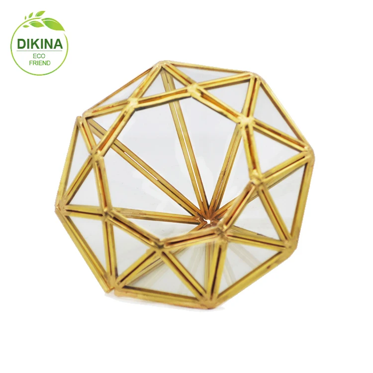 4 Layers Geometric Pyramid Shape Terrarium Transparent Flower ...