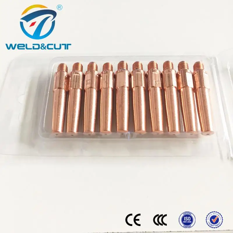 Mig Welding Consumables Contact Tip M6*45 E-cu /cucrzr - Buy Cucrzr ...