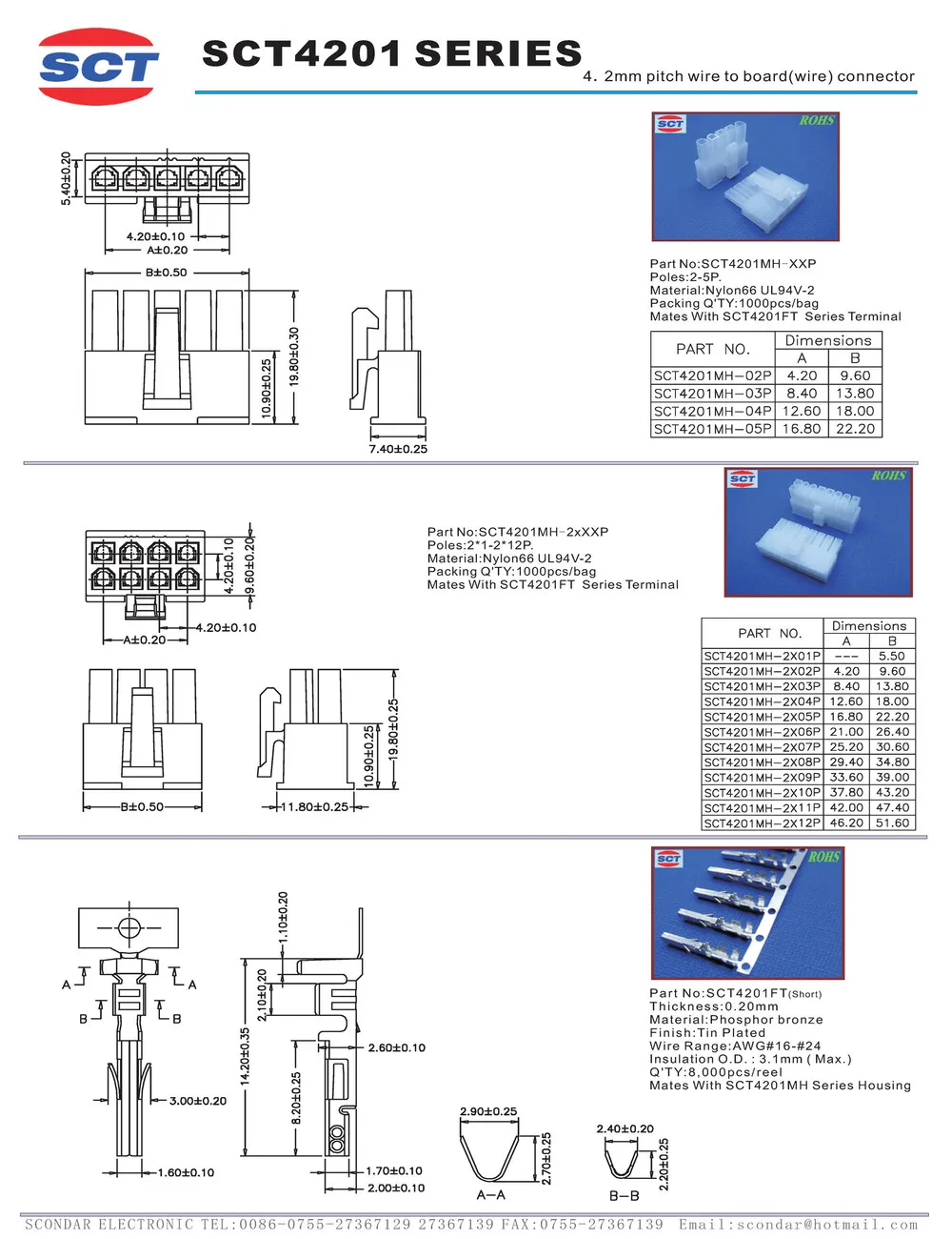 Molex 5557-02r-210 Receptacle Housing Dual Row 2 Circuits Natural ...