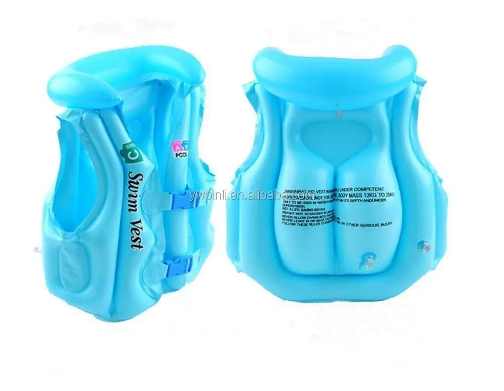 Summer Swim Pool Inflatable Life Vests Color Assorted Inflatable Life ...