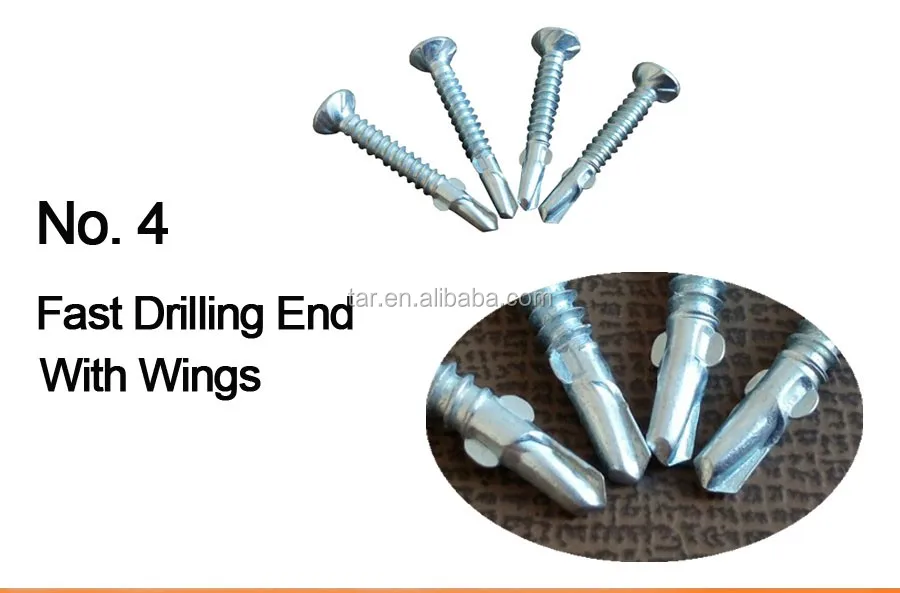Countersunk Head Screw 6 Ribs With Wing,Csk Wing Screw - Buy ...
