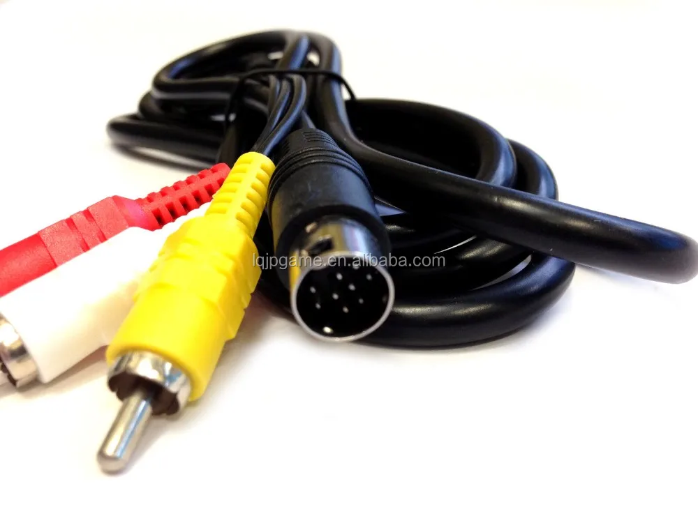 Lqjp Cable Av Para Sega Génesis 2/mega Drive 2 Y 3 Av Tv Video Cable De ...