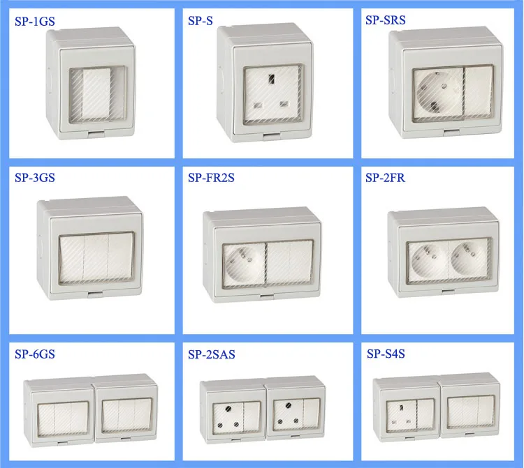 Saipwell/saip Electrical Ip55 Push Button Door Bell Waterproof Switch ...