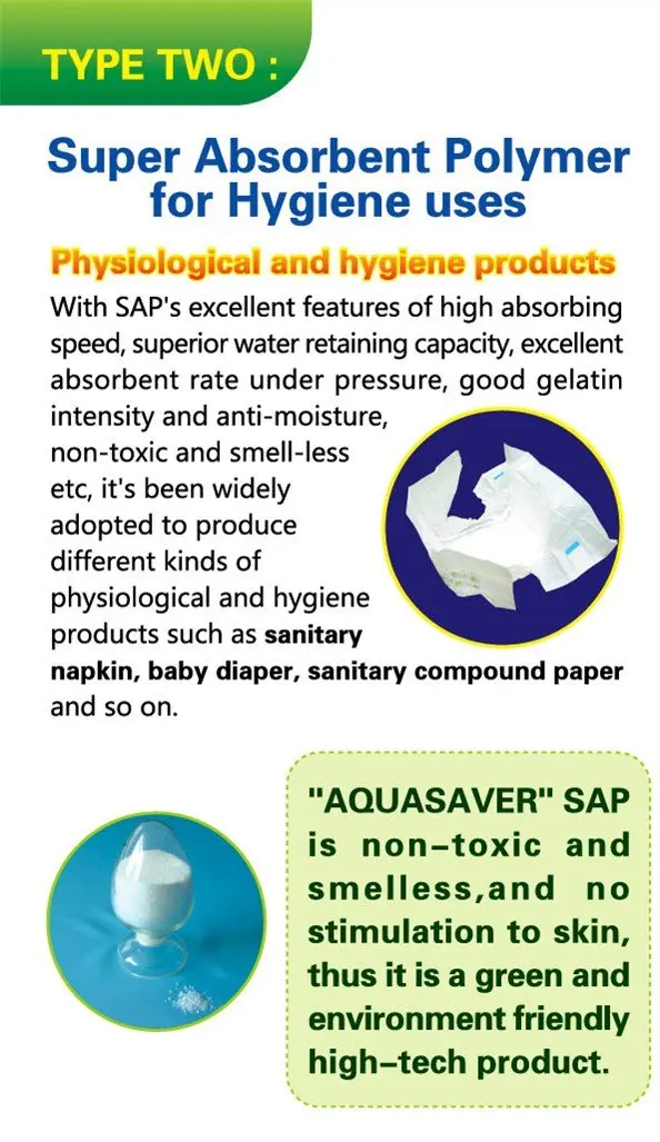 Sap For Baby Diaper,Super Water Absorbent Polymer - Buy Sap For Baby ...