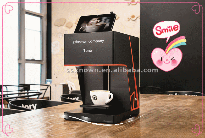 2018 New Arrival Coffee Maker 3d Printer Edible Printer Latte Coffee ...