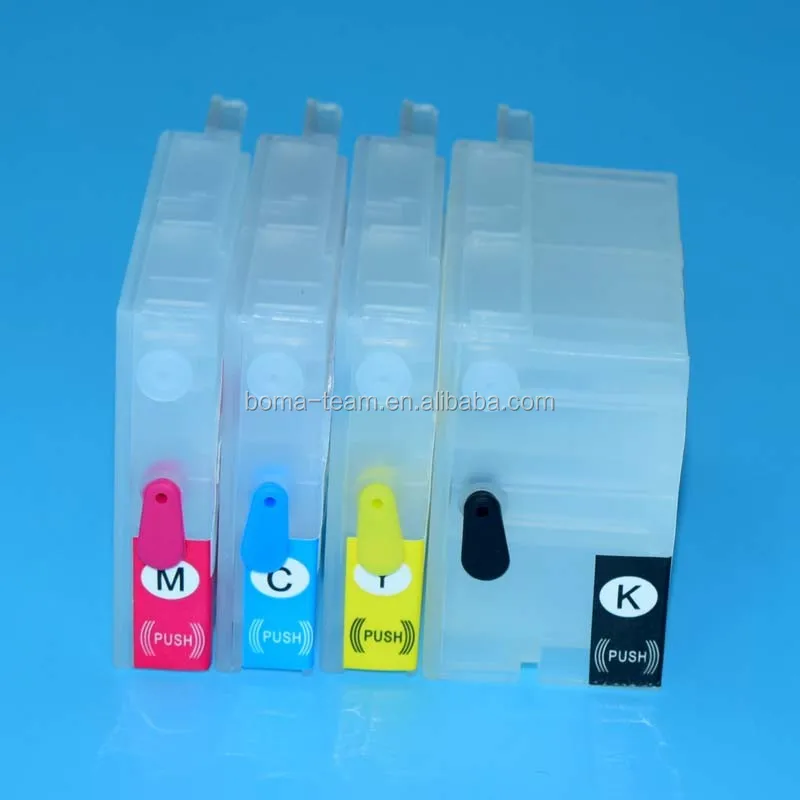 4 Color Refillable Ink Cartridge for HP Officejet Printers