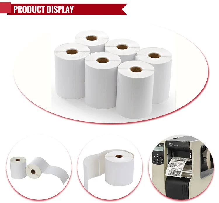 1 Roll Of 450 Label 4x6 Direct Thermal Label For Zebra 2844 Zp-450 Zp ...