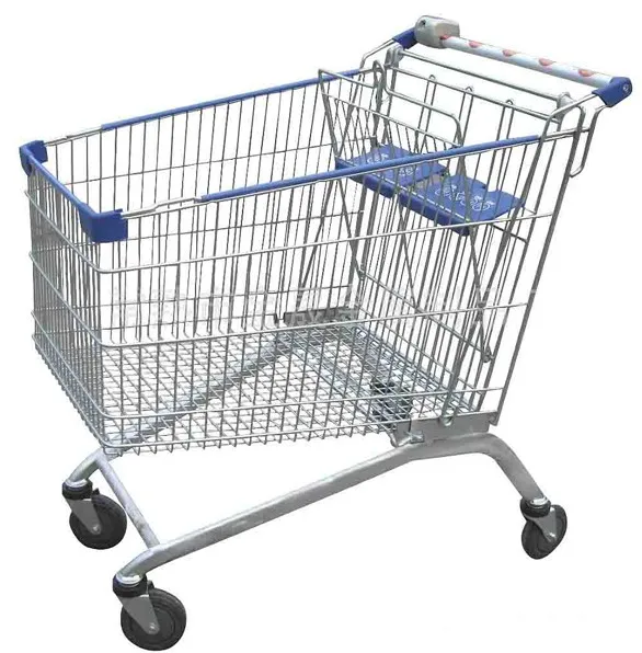 Shopping Cart Equipped With Coin-operated Locking Mechanism - Buy ...