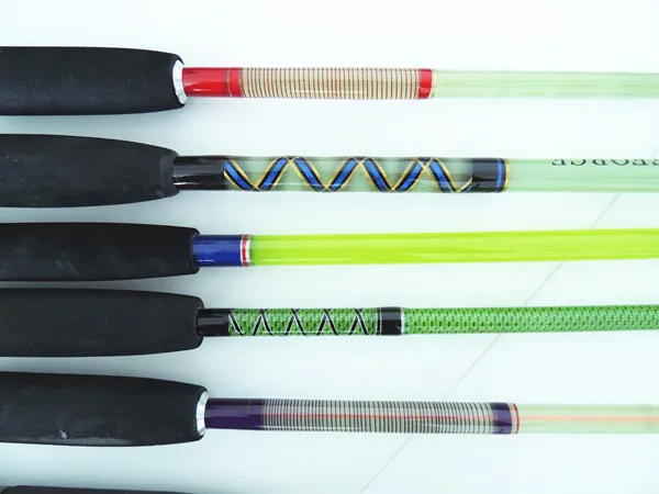 Custom 2 Section Solid Fiberglass Glass Fiber Spinning Fishing Rod ...