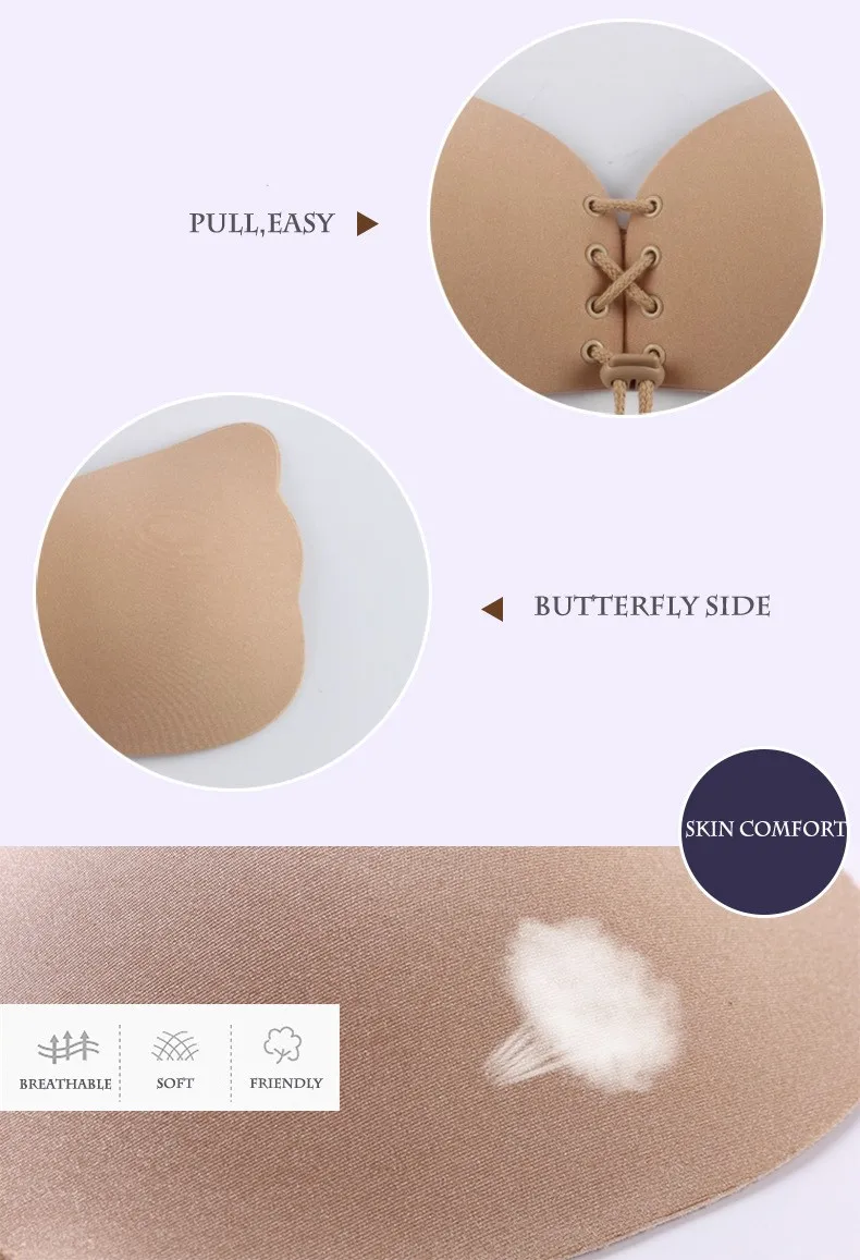 Butterfly Bra Magic Push up Bra Strapless Self Adhesive