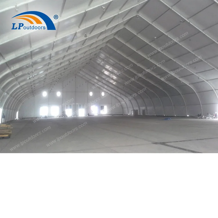 Aluminum Frame Temporary Fabric Structures Industrial Warehouse Tent ...