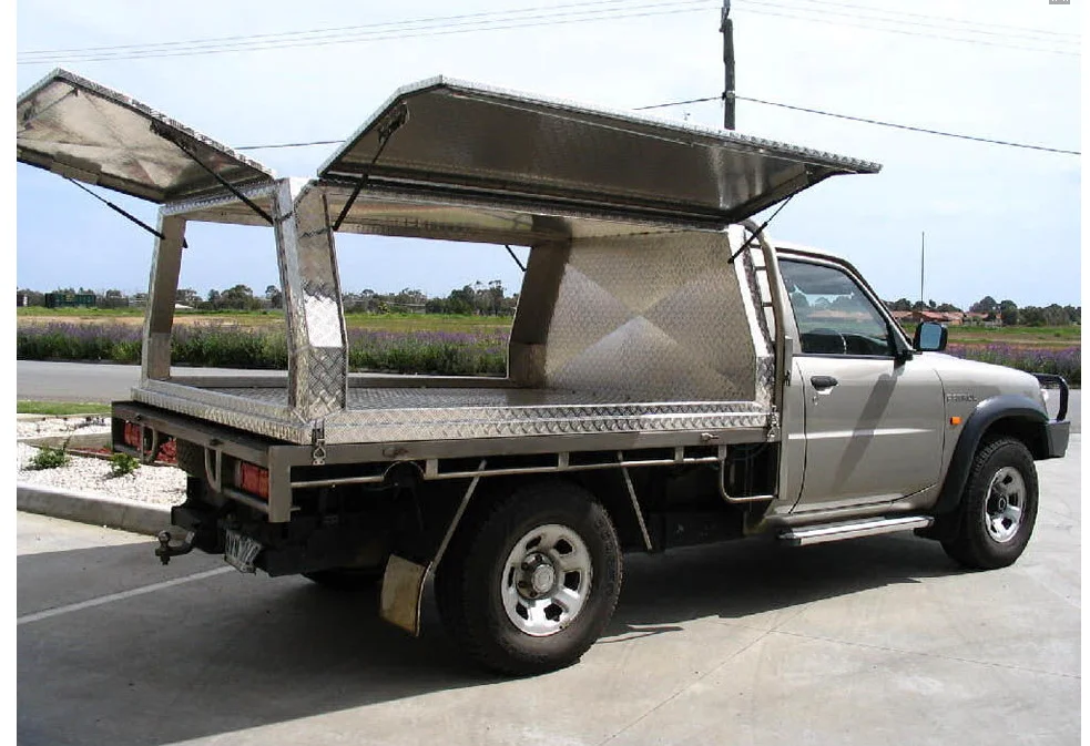 Wholesale Custom Powder Coated Dual Cab Ute Tray Aluminum Truck Canopy ...