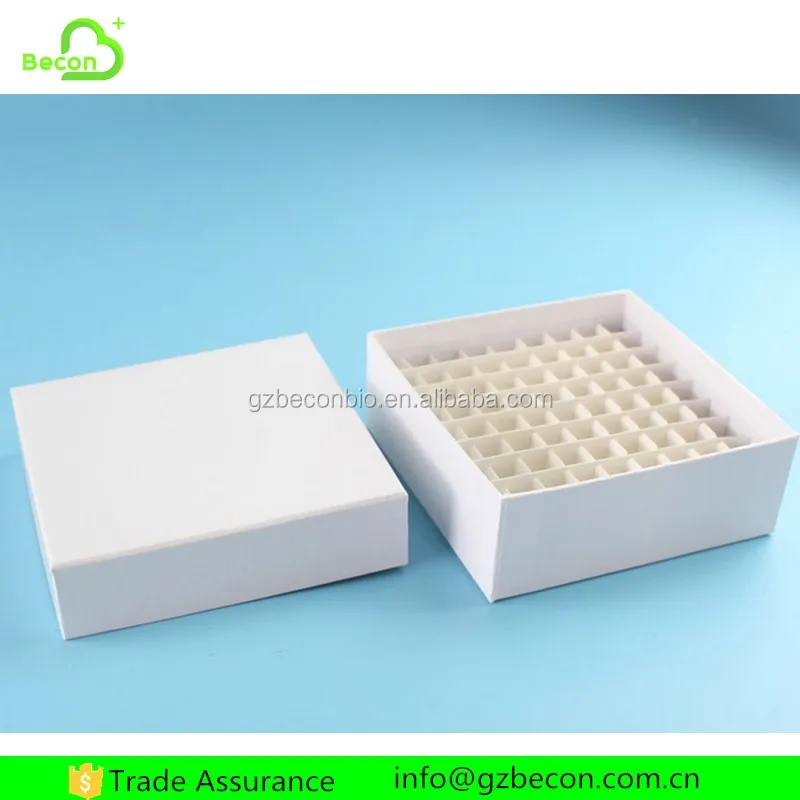 Lab Supplies 49 Holes 10ml 15ml Cryo Vial Freezing Paper Storage Box ...