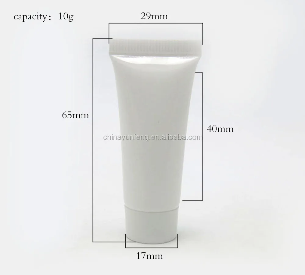 10g 10ml Cosmetic Skin Milk Packaging Soft Plastic Tube With Screw Cap ...