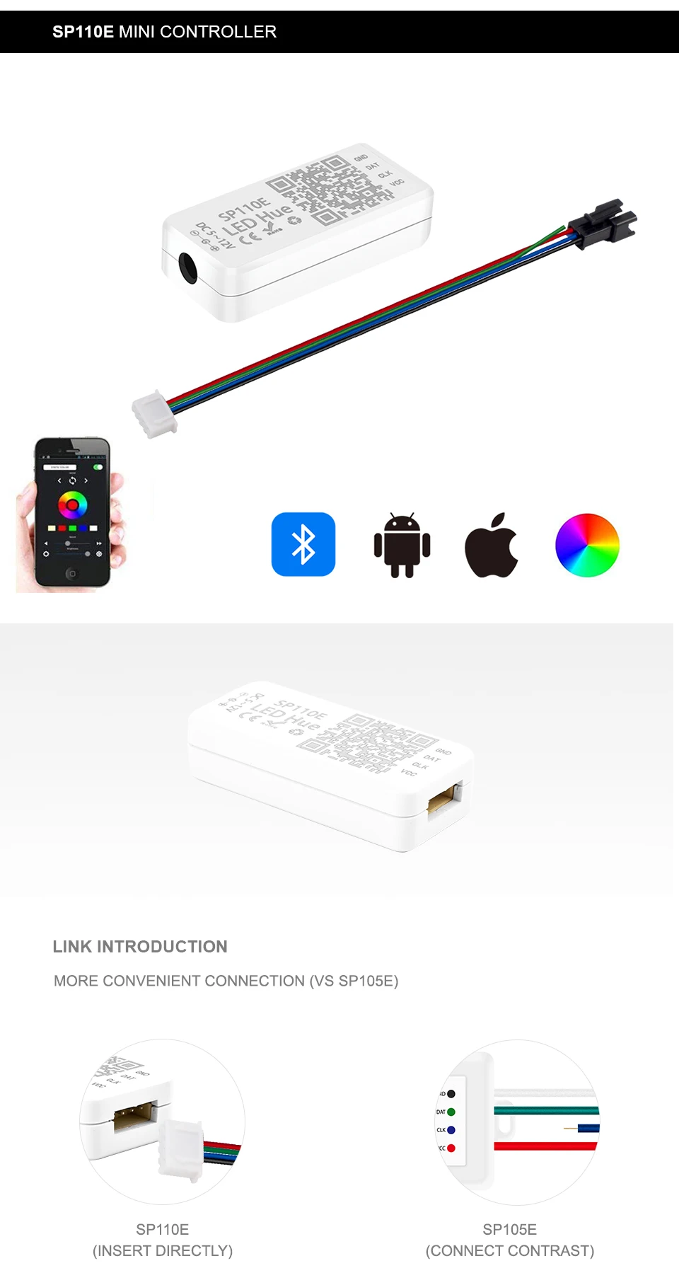 Magic Color SP110E LED Hue Controller with App Support