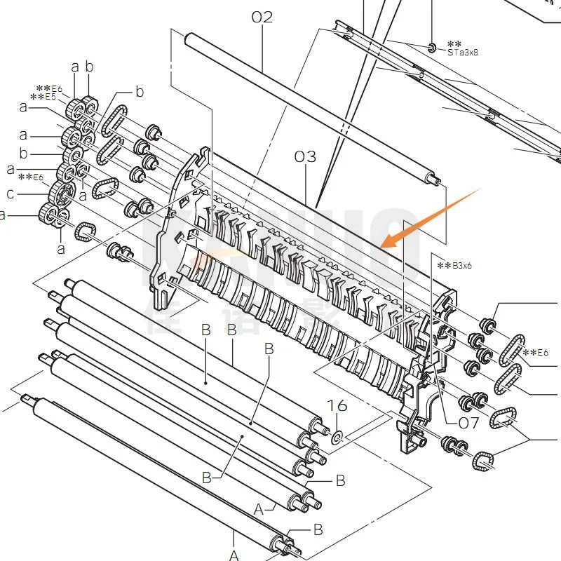 Guide Rack 363D1060016 for Fuji Frontier 550/570 Minilab - Replacement ...
