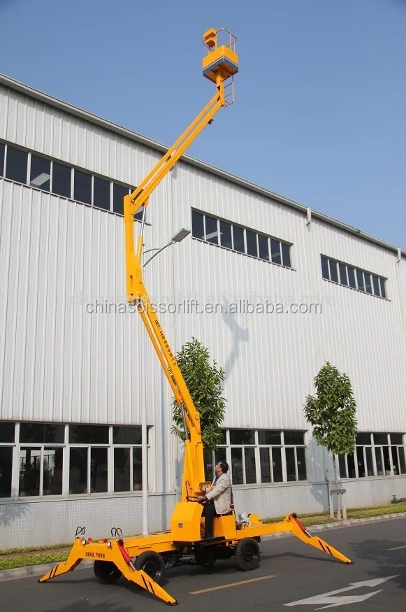 Hydraulic Trailer Boom Lift Mobile Portable Skylift 14 M - Buy Useful ...