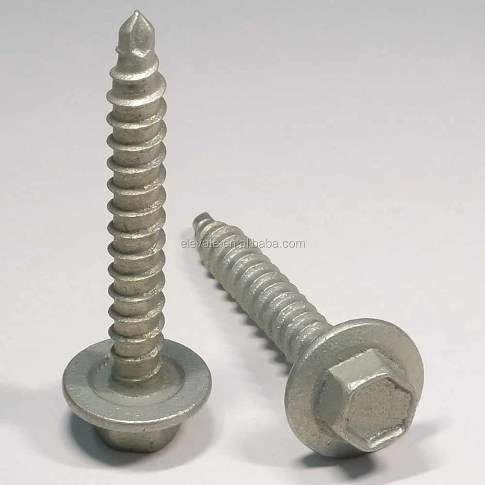 As 3566 Indented Hex Flange Washer Head Bsd Thread Reduce Point Screw ...