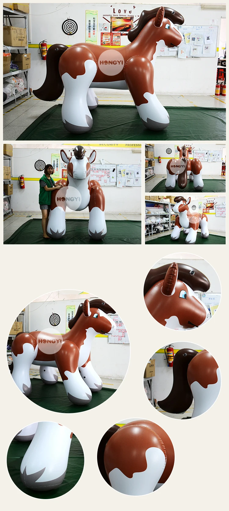 Giant Inflatable Horse Costume Horse Racing Inflatable Ride on Horse ...