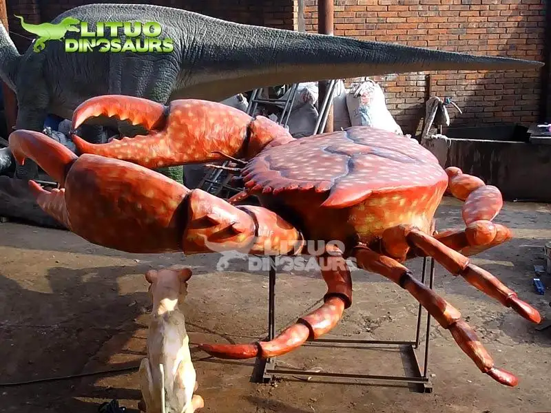 Fiberglass Large Crab Statue for Sea Food Restaurant Decor
