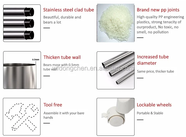 New Square-tube Folding Hanger Rack - Buy Hanger Rack,Folding Clothes ...