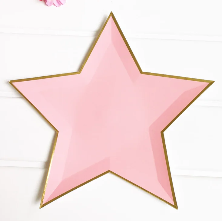 Twinkle Little Star Paper Plates Pink Rainbow Tableware Set Boy Girl ...