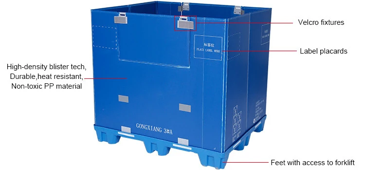 Customized Size Reusable Auto Parts Packaging - Pallet Gaylord