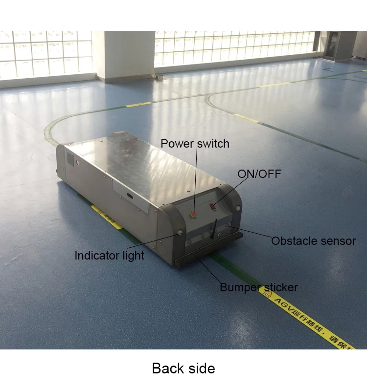 Automated guided vehicle AGV for big factory internal goods transport ...