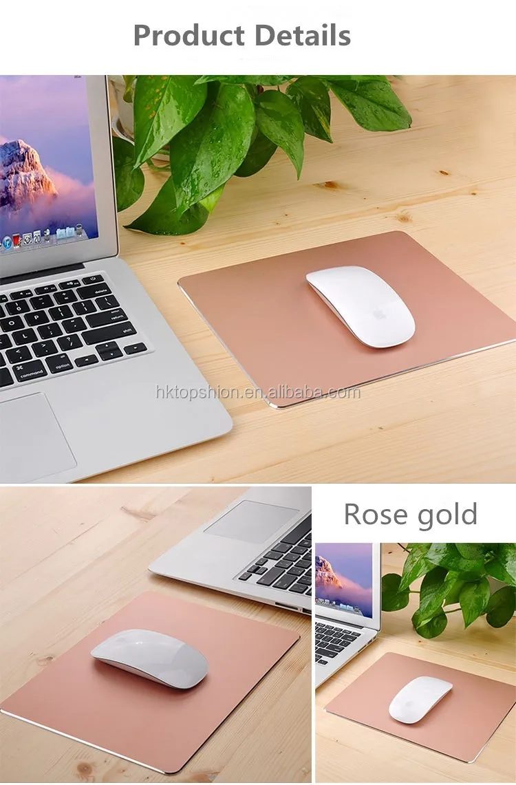 Custom Mouse Pad Aluminum Alloy Metal Water-resistant Mouse Pad With ...