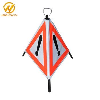 Collapsible Tripod Warning Sign / Portable Foldable Road Triangle ...