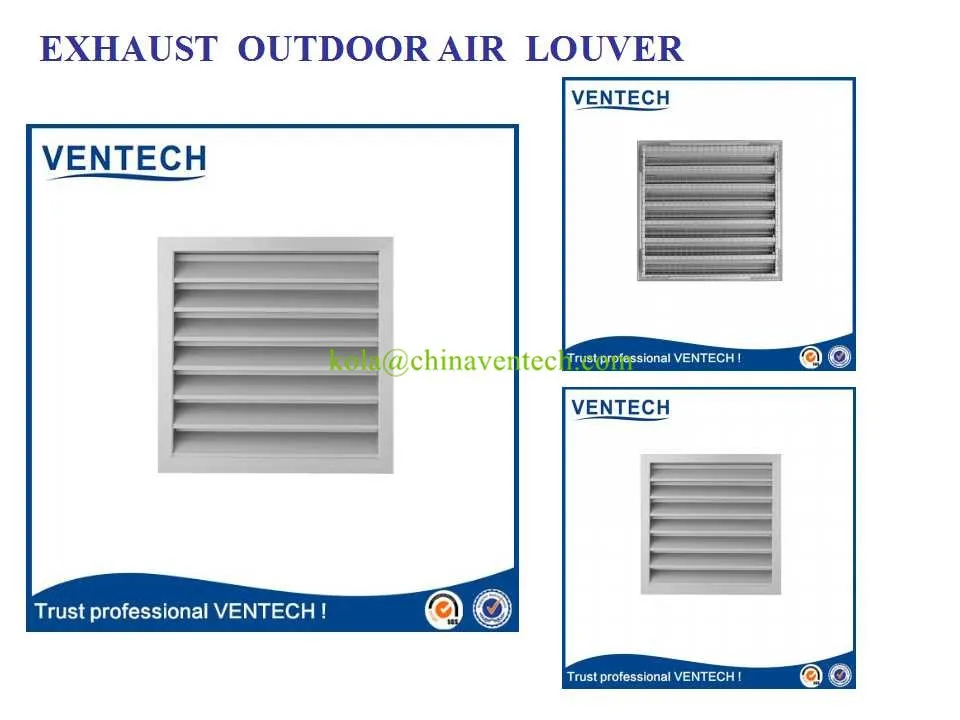 HVAC systems aluminum weather louver for air conditioning - Coowor.com