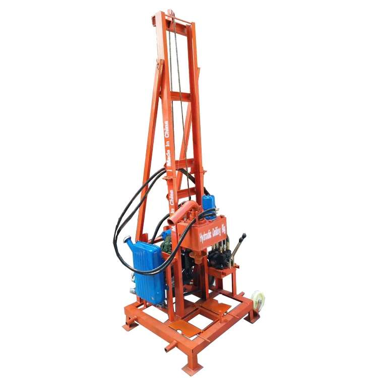 Small Diesel Engine Hydraulic Bore Water Well Drilling Machine Price ...