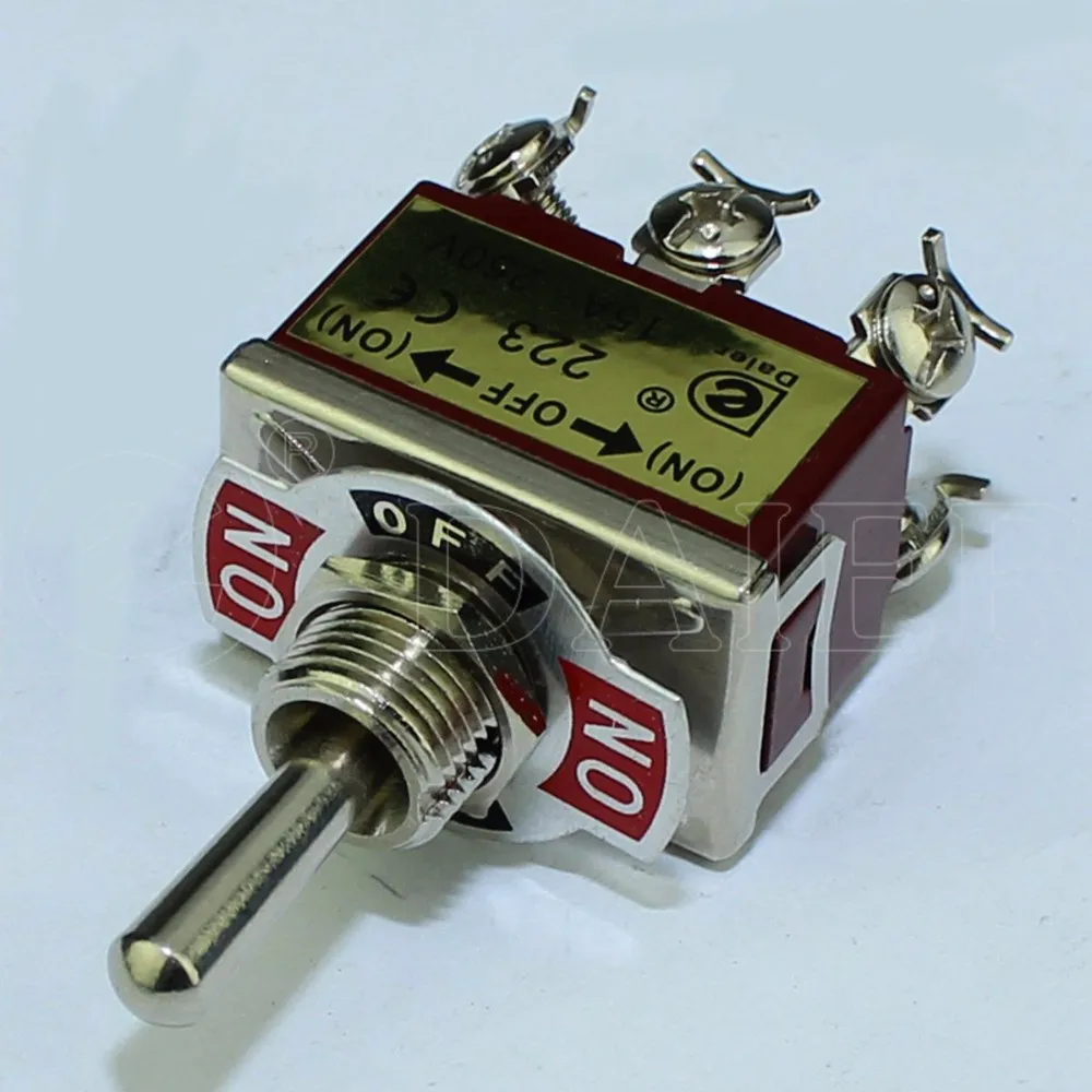 15a 250v (on) Off (on) 3-way 6pin Toggle Switch Dpdt Momentary - Buy ...