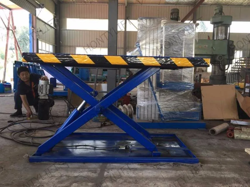 Jinan Leader Machinery Hydraulic Scissors Lift Table Jig Used 4 Post ...
