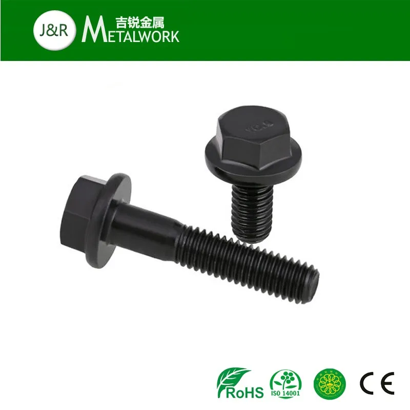 High Strength Grade 10.9 M10 M16 M12 M20 Hex Head Flange Bolt Din6921 ...