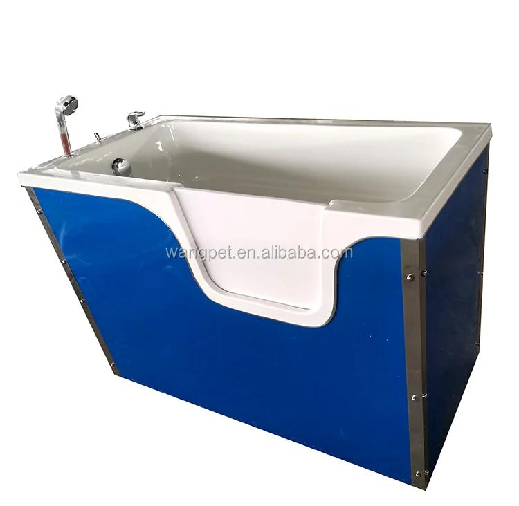 Pet Grooming Bathtub Removable Side Door Dog Wash Machine Fiberglass ...
