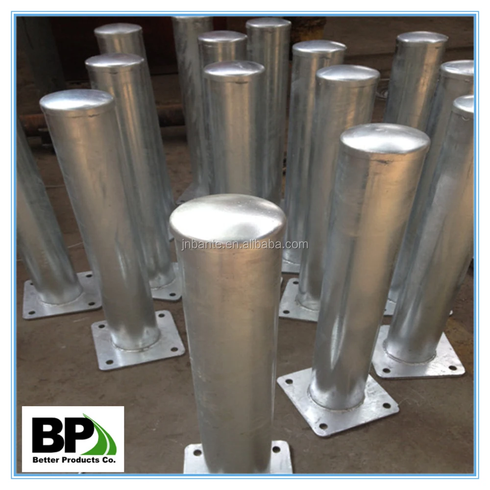 Hot Dipped Galvanized Steel Pipe Bollards - Buy Hot Dip Galvanized ...
