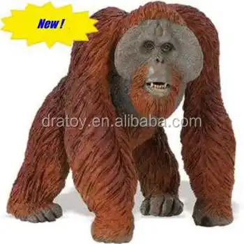 Orangutan Toy Male Large Miniature Replica Wildlife Wonders Plastic ...