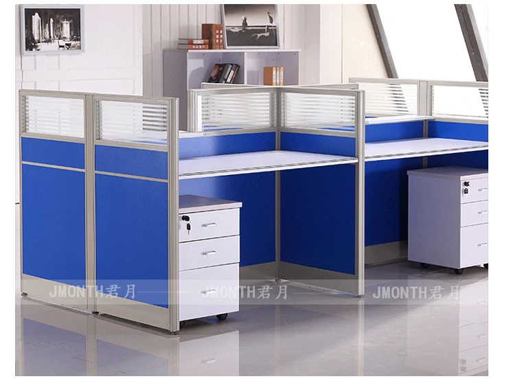 High Quality Partitions for 4 Person Office Workstations