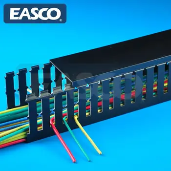 Pvc Wireway Narrow Slot Black Colour By Easco - Buy Pvc Wireway Narrow ...