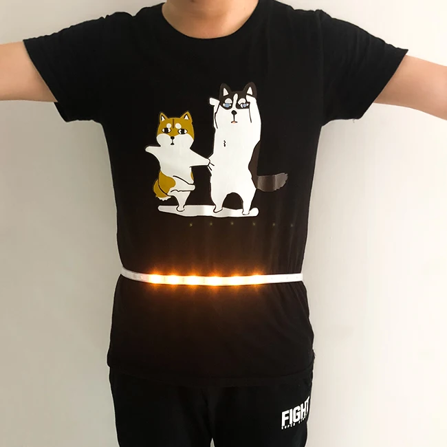 New Products Usb Rechargeable Remote Control Led Safety Belt Led Sport ...