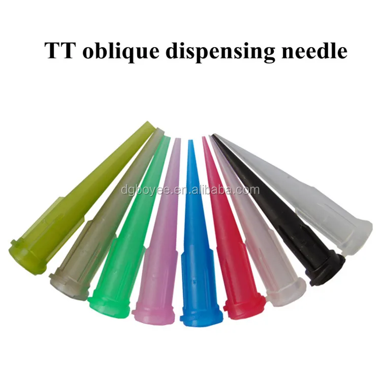 TT Plastic Glue Dispensing Needle - Blunt with Plastic Tip
