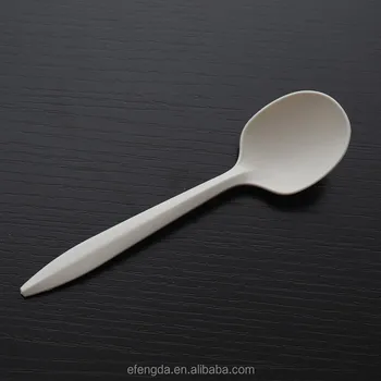Eco-friendly Corn Starch Plastic Disposable Spoon - Buy Disposable ...
