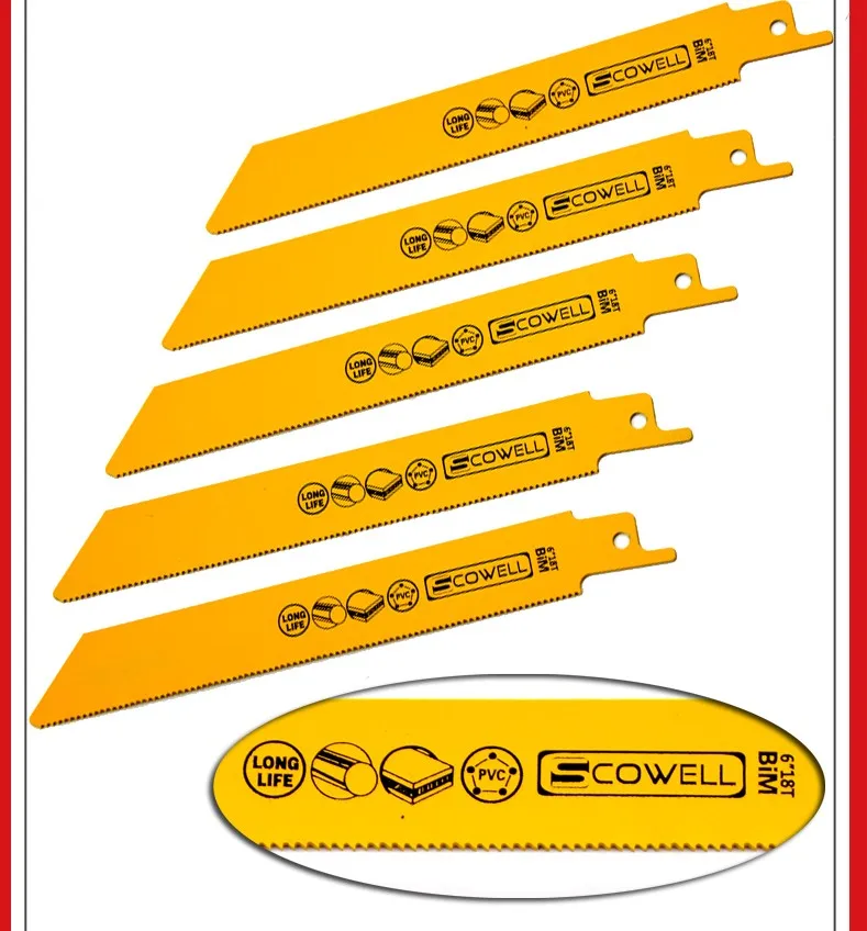 Hss M2 Bi-metal Saber Saw Cutting Blades For Reciprocating Machines ...